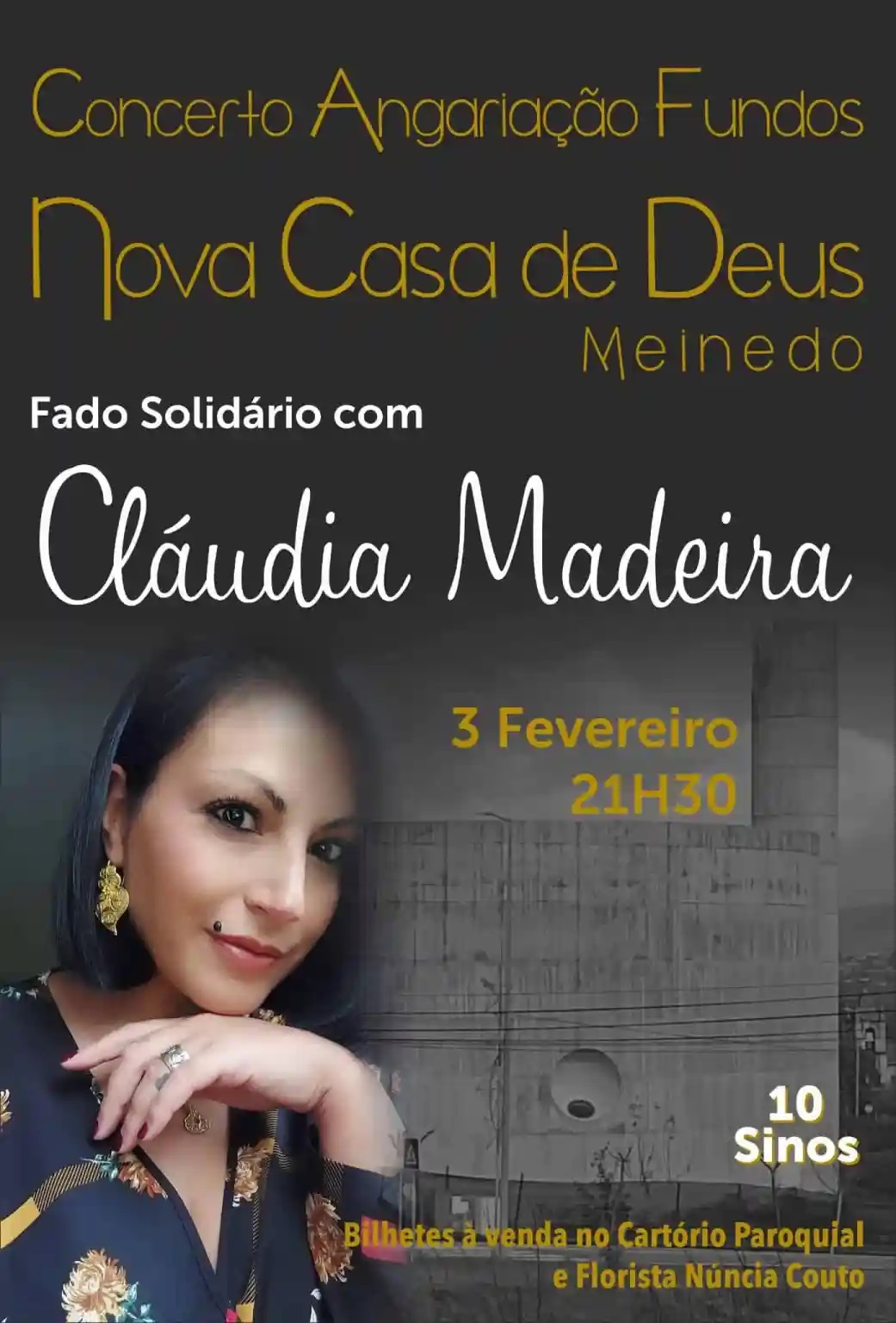 Fadista Cláudia Madeira contribui para as obras da nova igreja de ...